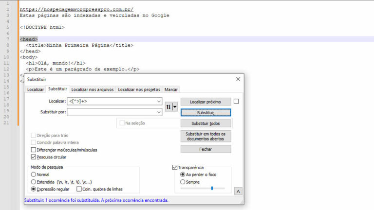 Expressão regular: 10 exemplos de como usar no notepad++ modo avançado ...
